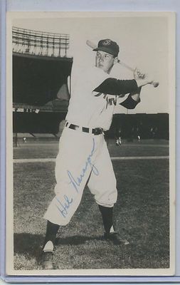 1957 Cleveland Indians Postcard Ray Hal Naragon Autograph | eBay