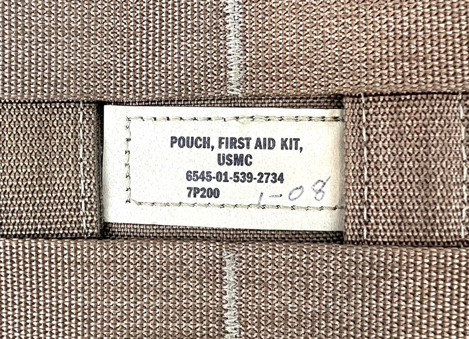 New USMC IFAK Individual First Aid Kit Pouch w/ H&H H-Bandage & Chest ...
