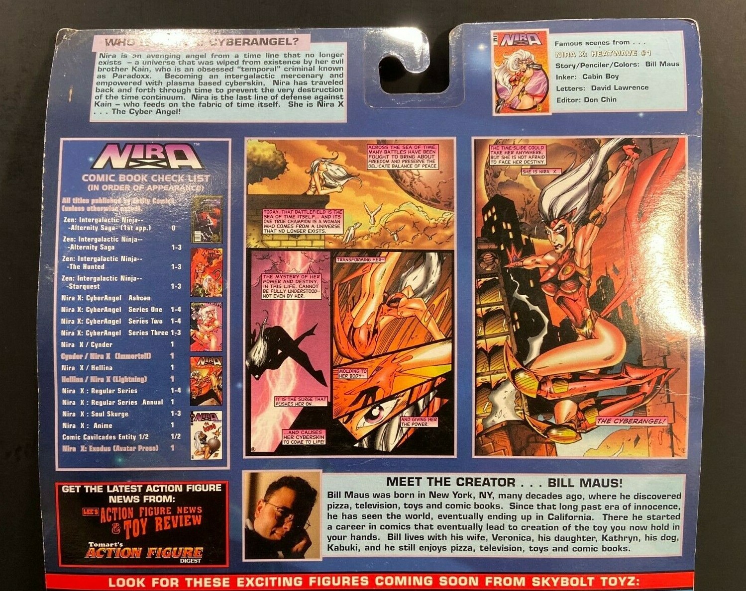 Nira X Cyberangel Action Figure Vtg 1997 Skybolt Toyz Bill Maus Hobby ...