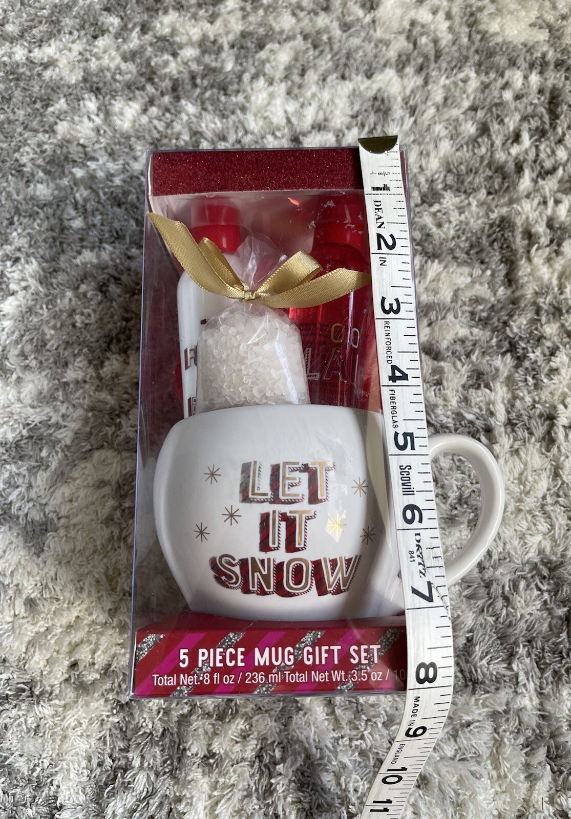 5 Piece Mug Gift Set, include: Lotion, Body Gel, Bath Salts, Mug ...