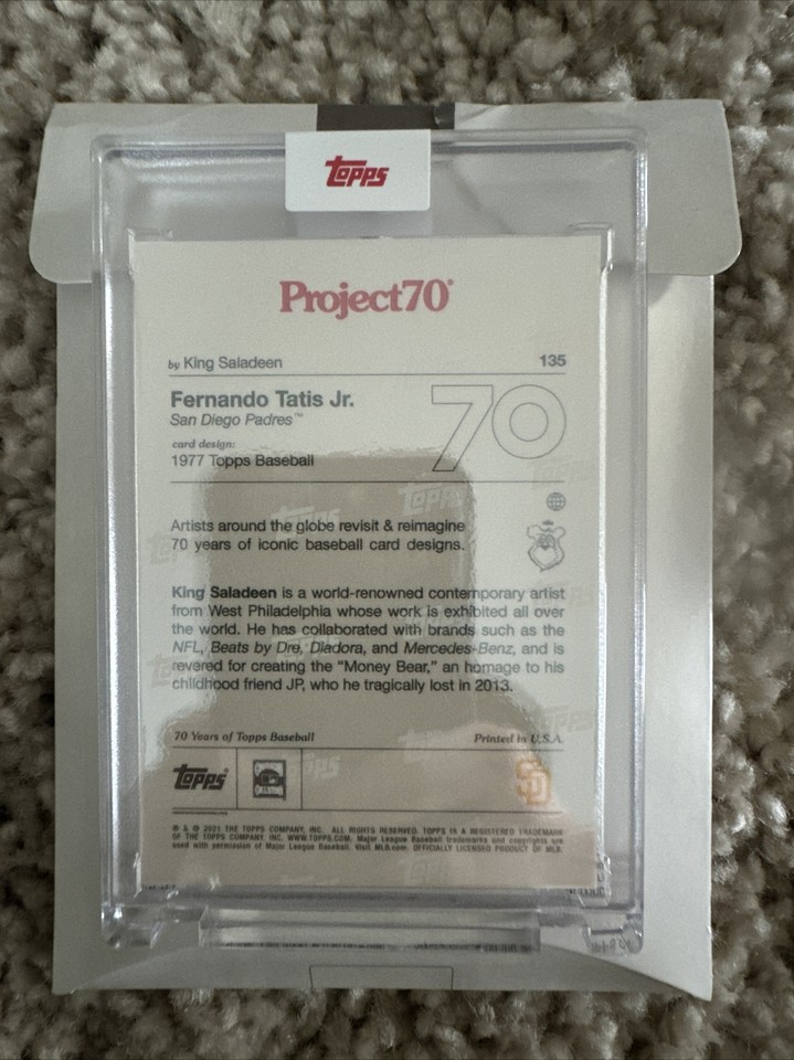 Topps Project 70 Card 135 1977 Fernando Tatis Jr by King Saladeen Print ...