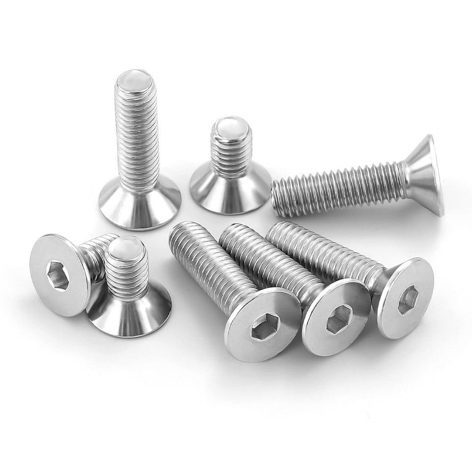 M5-M10 Countersunk Bolt Csk Allen Key Socket Screws A4 Stainless Steel ...