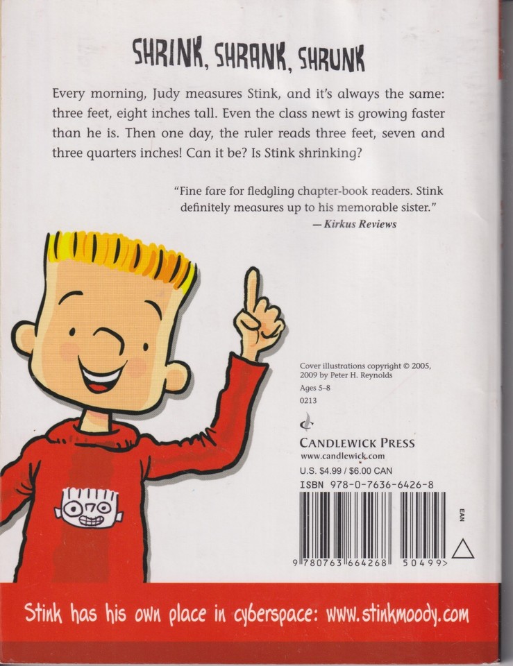 Stink The Incredible Shrinking Kid by Megan McDonald (Paperback: Ages 5 ...