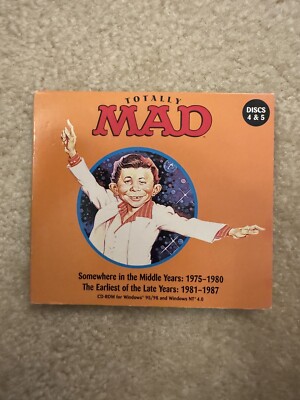 TOTALLY MAD Magazine (CD-ROM) 2 DISC 4&5 / Digital Library Windows PC ...