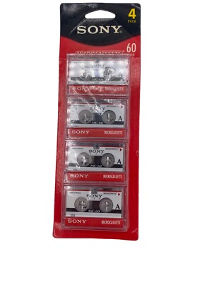 Sony 60 Minute Microcassettes 4 Pack NEW | eBay