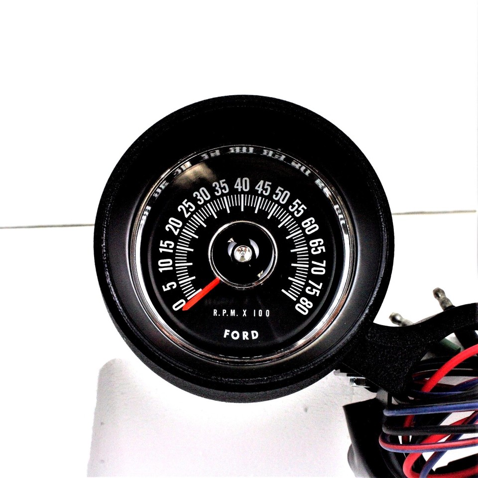 1966 FORD MUSTANG RALLY-PAC KIT V8 W/ 8000 RPM "FORD" TACH # 66F-13508 ...