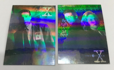1996 Topps The X-Files Season 3 Trading Card Hologram Chase Card Set (2 ...