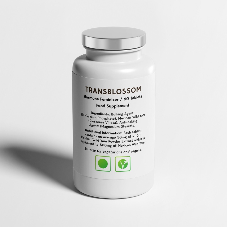 60 MTF Feminine Tablets By TransBlossom-Ideal for a vegan & vegetarian ...