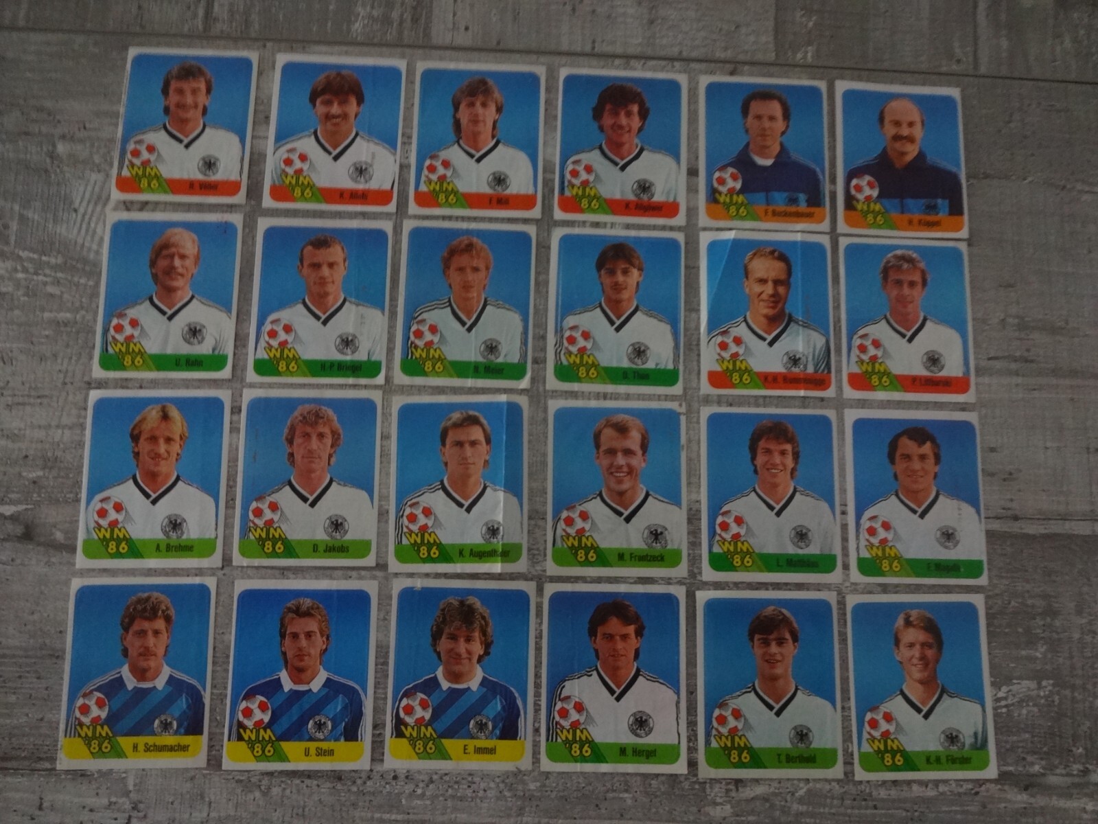 Ferrero Duplo WM 1986 Komplettsatz alle 24 Sticker | eBay.de