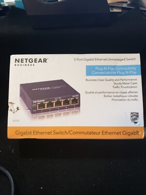 Netgear ProSafe 5-Port Gigabit Desktop Switch - GS105NA 606449029697| eBay