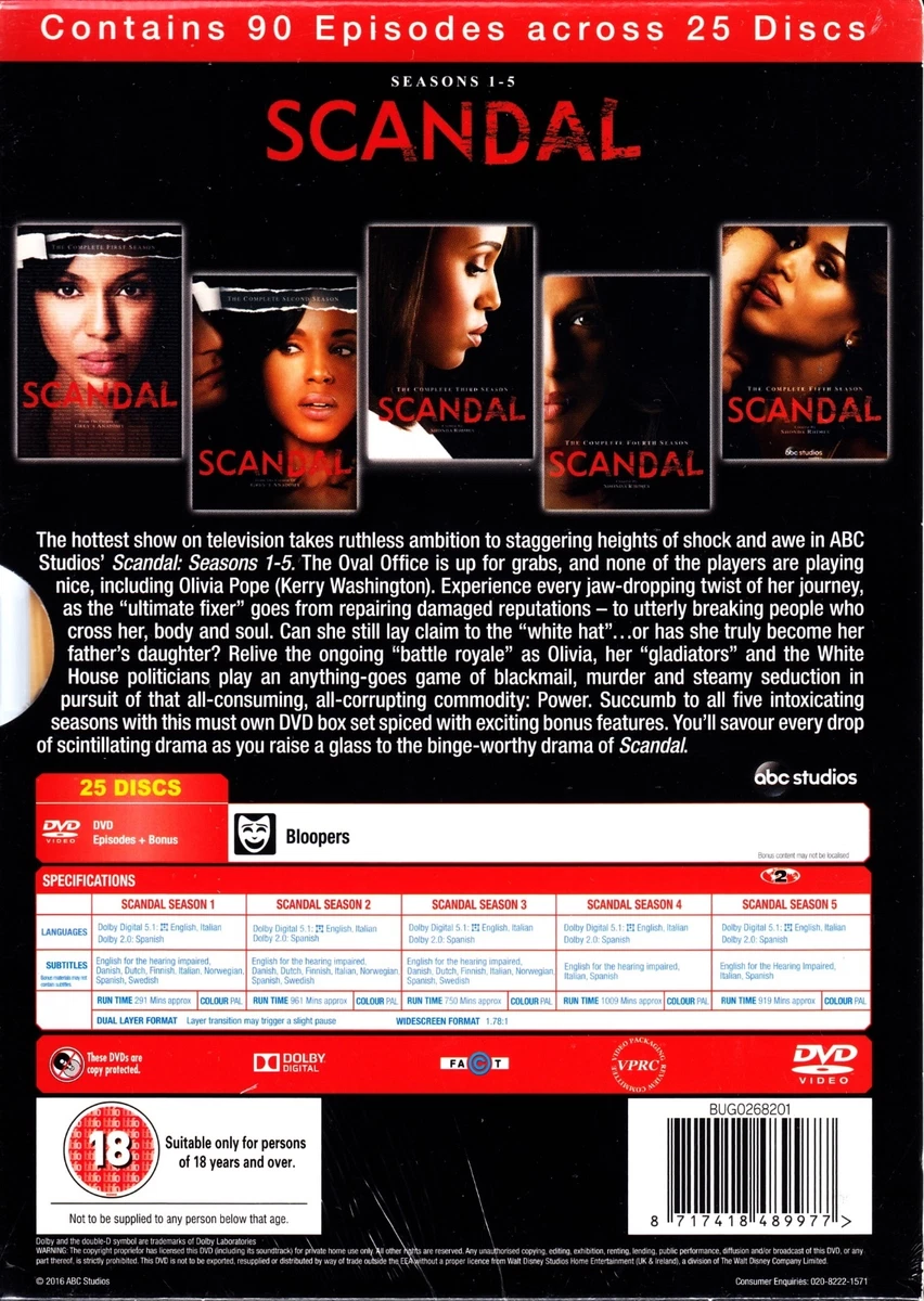 Scandal Season 4 Dvd Cover