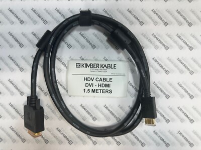 KIMBER KABLE HDV CABLE - HDMI-DVI 1.5 METERS (RETAIL $118) | eBay