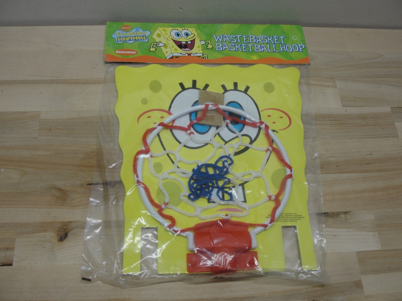 NEW 2003 NICKELODEON SPONGEBOB SQUAREPANTS WASTEBASKET BASKETBALL HOOP ...