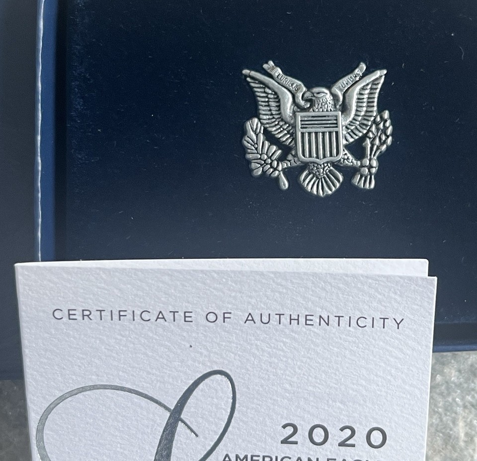 2020 W American Eagle One Ounce Silver Uncirculated Coin BOX COA 20EA ...