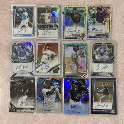 Autographed And Numbered Baseball Card Lot Of 11 Mixed Cards | eBay