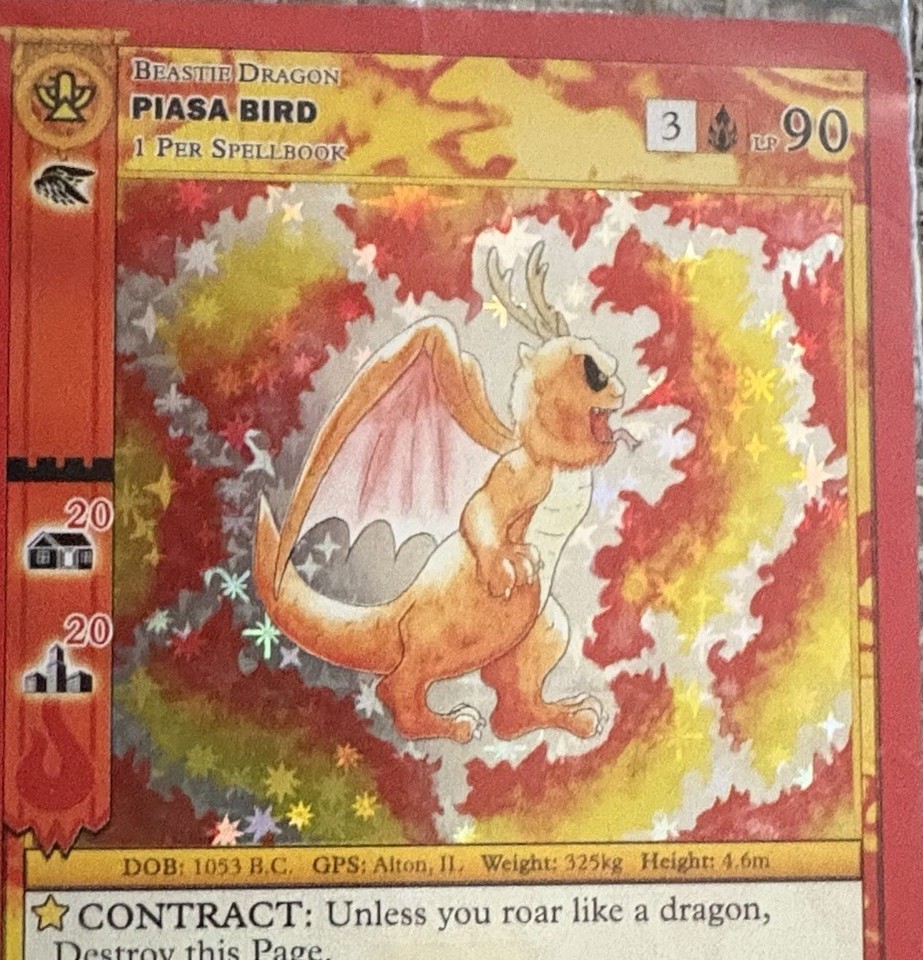 Piasa Bird Full Holo Walmart Promo - MetaZoo TCG Cryptid Nation Factory ...