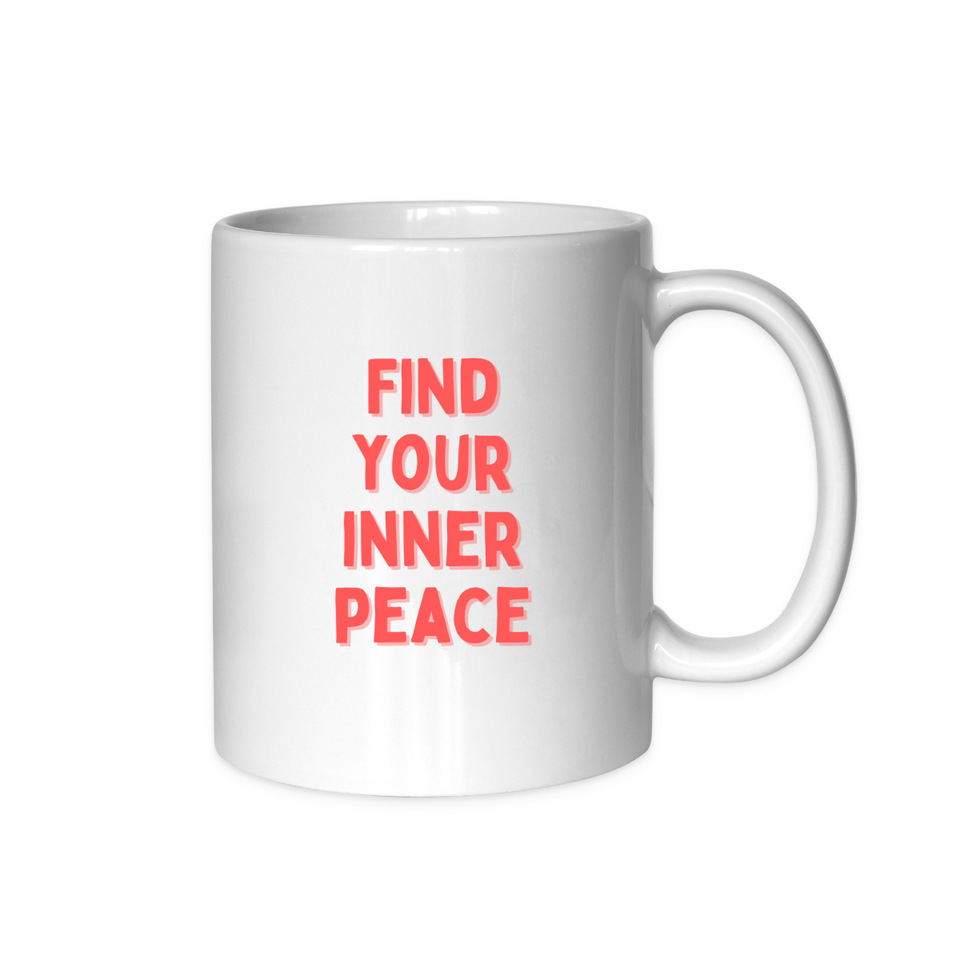 Find Your Inner Peace Motivational Mugs Novelty Coffee Mug Cup | eBay ...