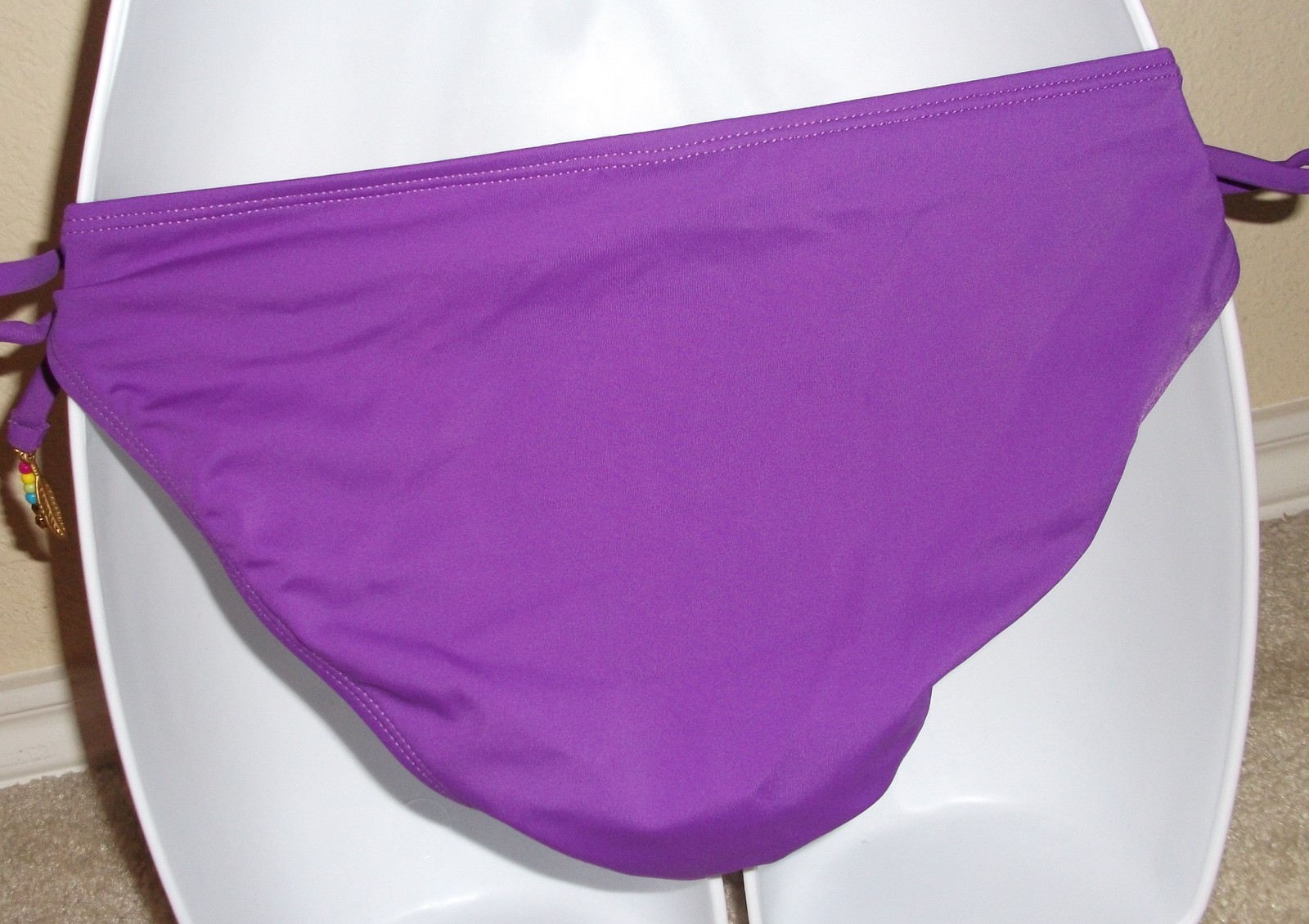 New ROXY 70's lowrider T side/ string bikini/ brazilian string swim ...