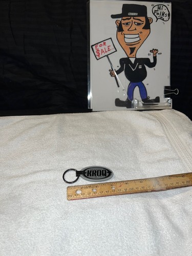 LOS ANGELES KROQ 106.7 Rock Music FM Radio Station Calif. Keychain RARE ...