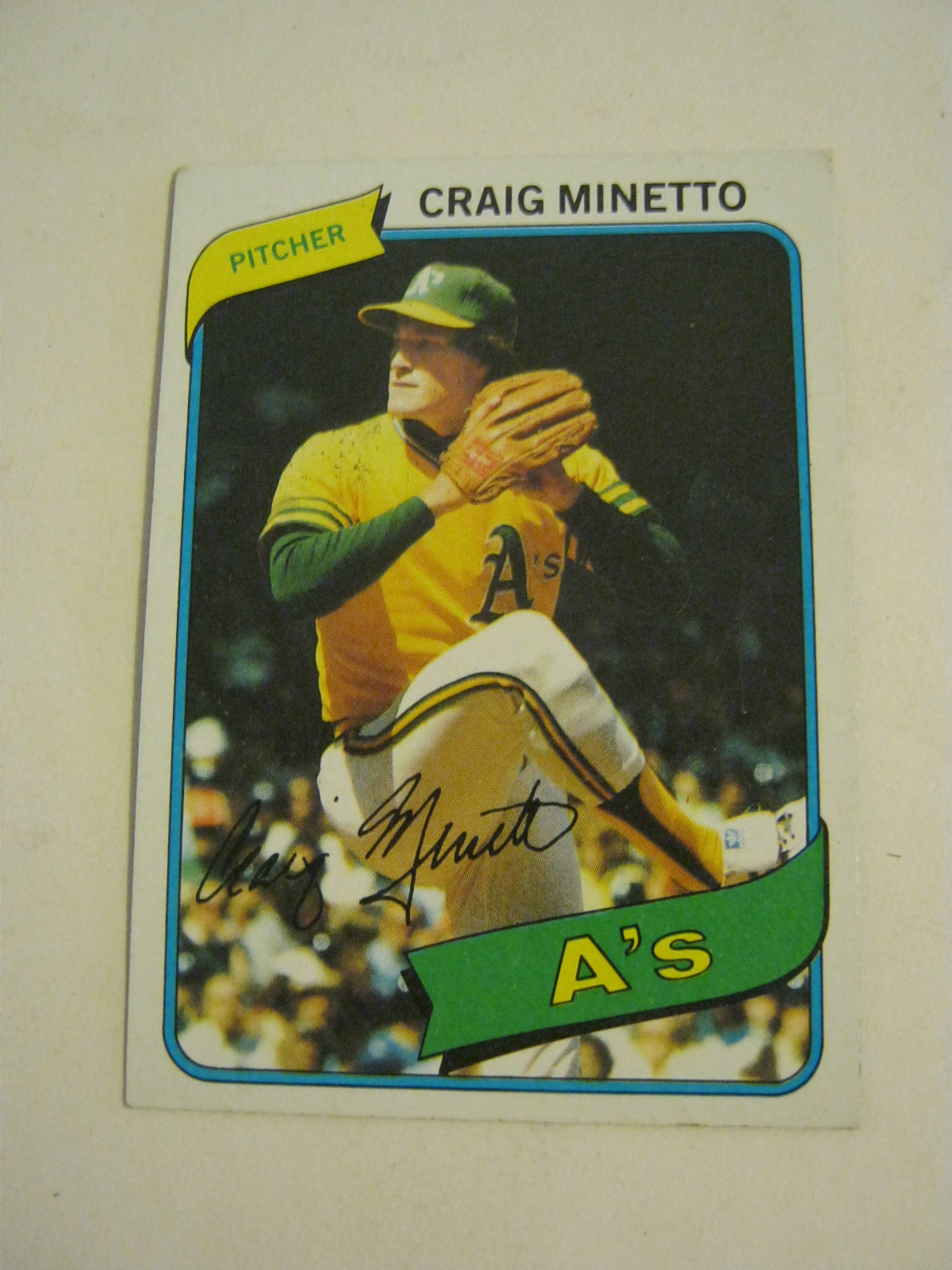 1980 Topps #494 Craig Minetto Baseball Card, Good Cond (GS23-8) | eBay