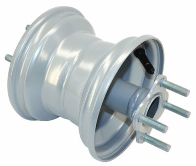 6" x 4-1/2" Mini-Bike Drive Wheel Steel Rim | 2-7/8" Bolt Circle Mini ...