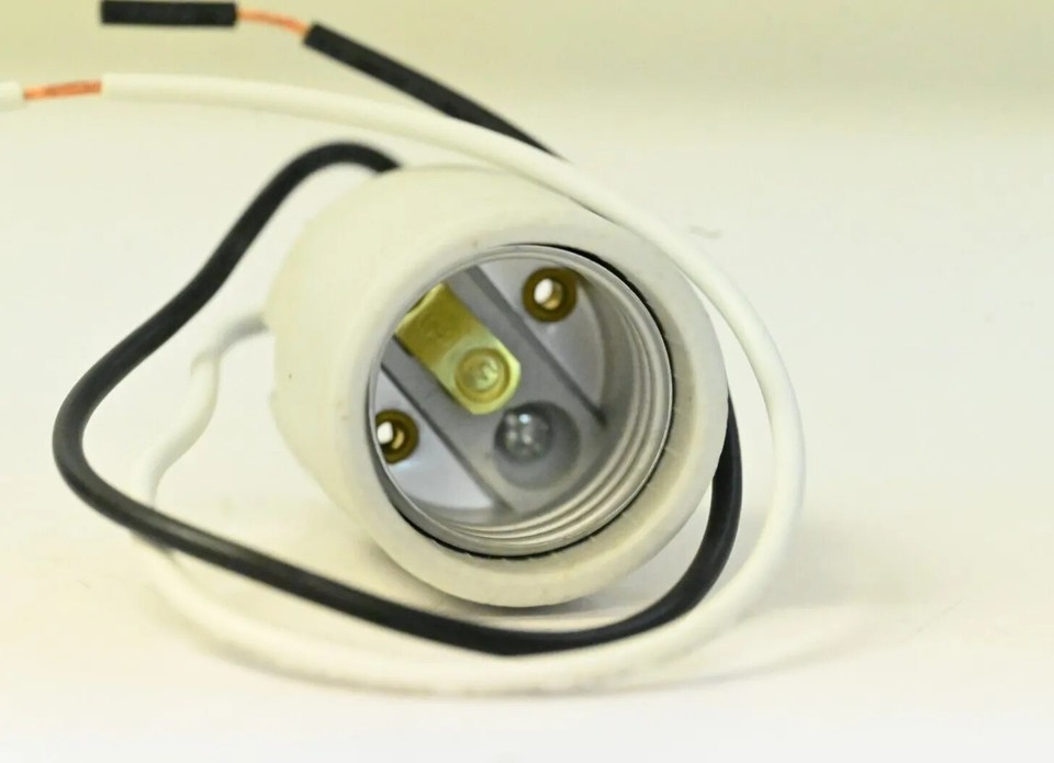 White Ceramic Porcelain Bulb Light Lamp Socket 250V 660W E136278 Sun ...