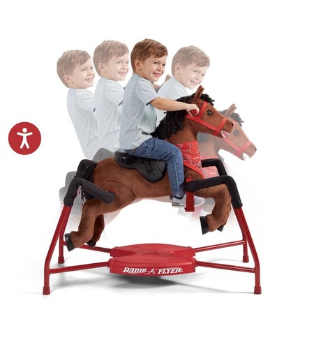 Radio Flyer 385Z Plush Interactive Riding Horse - Chestnut for sale ...