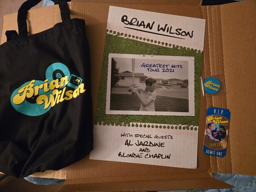 BRiAN WiLSON 2021 TOUR VIP MERCH POSTER TOTE BAG PASS BEACH BOYS | eBay