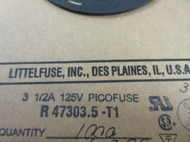 3.5A Quick Blow Pico Fuse (X10 FUSES) 3.5 AMP PICOFUSE FAST ACTING WIRE ...