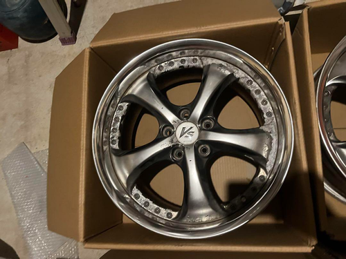 JDM WORK VS-KF VSKF Wheels Rims 18 inch 8J+45 5×114.3 Set 4 Custom Mod ...