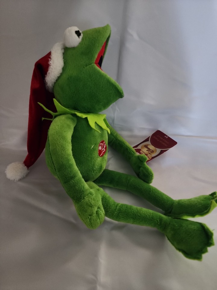 Dan Dee Disney 13" Kermit Santa Christmas Holiday Plush Toy Muppet ...