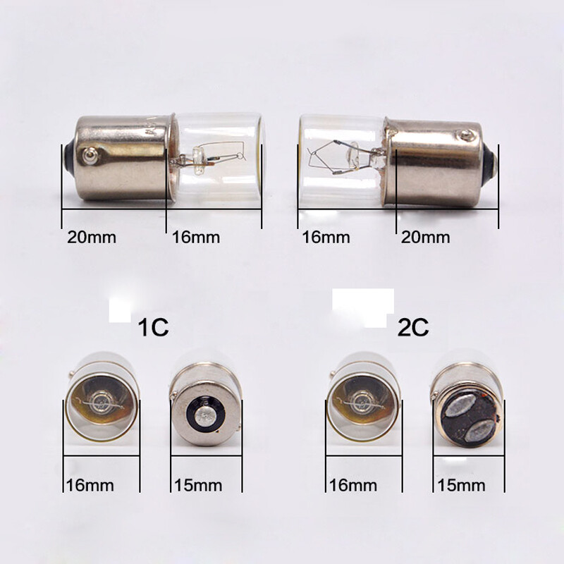 B15 Flat Head Indicator Light Lamp Bulbs Bayonet Bulb 24V 110V 220V 5W ...