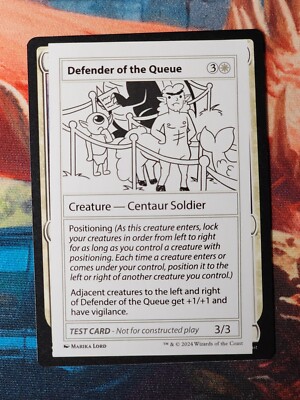 Defender of the Queue Mystery Booster 2 Playtest Cards Magic Gathering ...