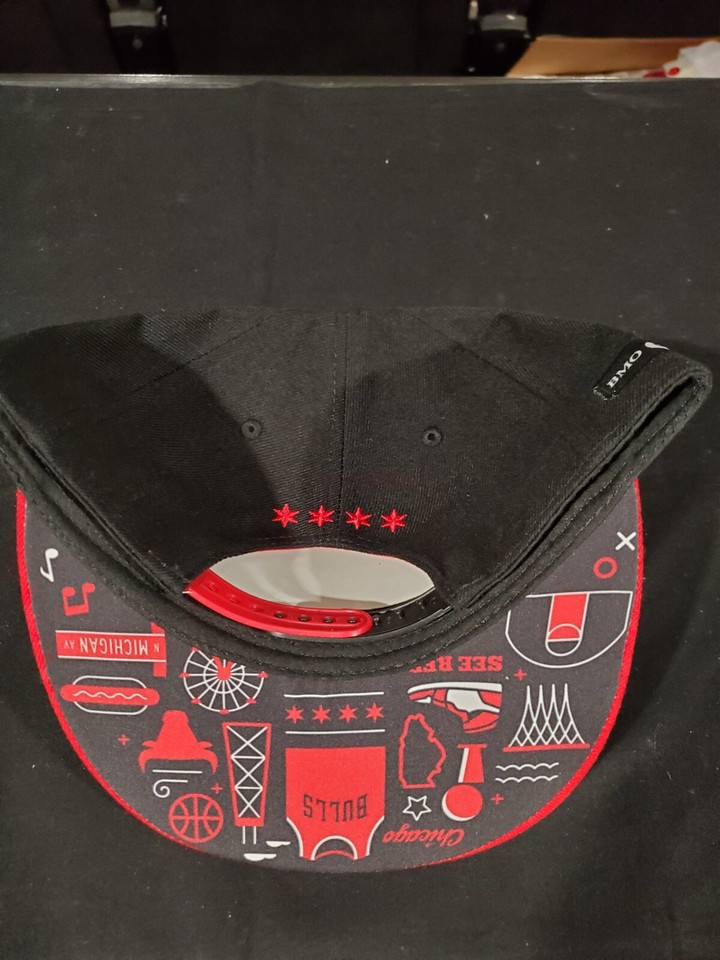 Chicago Bulls BMO Harris Bank Snapback Adjustable Hat Series SGA NBA | eBay