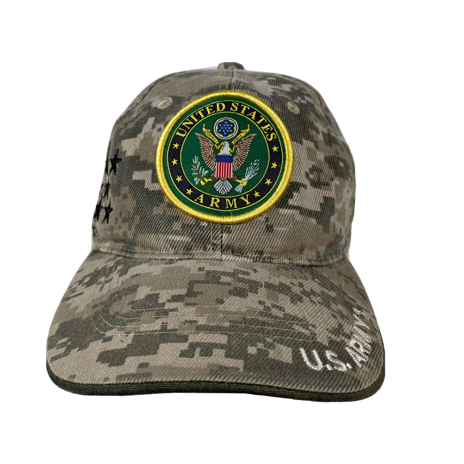 US ARMY Seal 13 Star Baseball Hat Cap Digital Camo - Gem