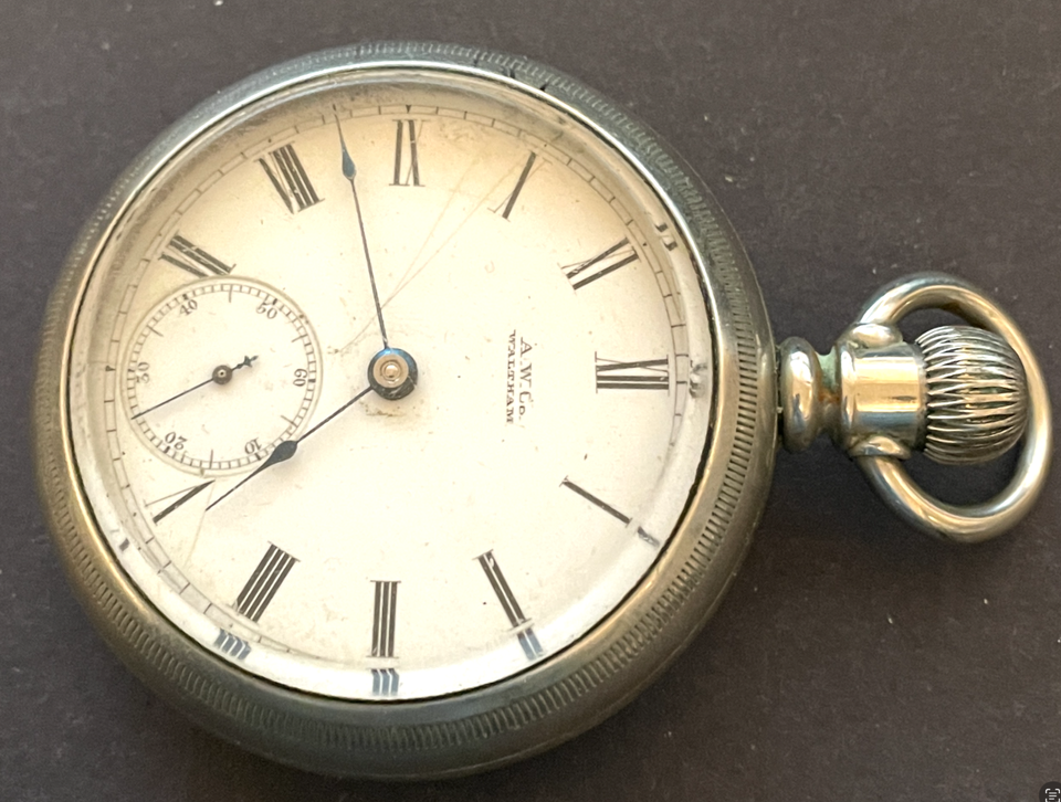 Antique Waltham PS Bartlett 1883 Pocket Watch Balance Fahys Oresilver ...