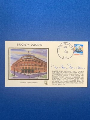 Duke Snider Autographed Brooklyn Dodgers - Ebbets Field Opens FDC PSA ...