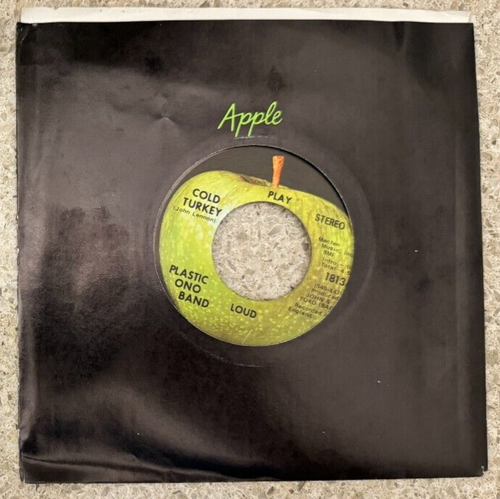 John Lennon Cold Turkey Original 1969 Pressing Apple 1813 7" Vinyl Mint ...