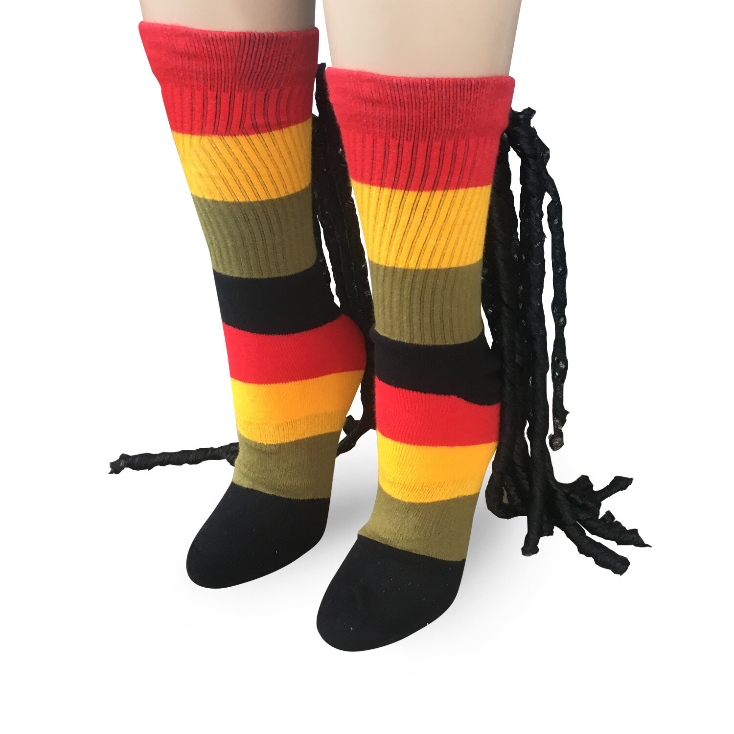 Lock Socks - Dreads for Your Feet, Mon - Dreadlock Socks - Fun Rasta ...