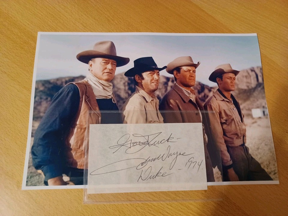 john wayne autographed signed | eBay