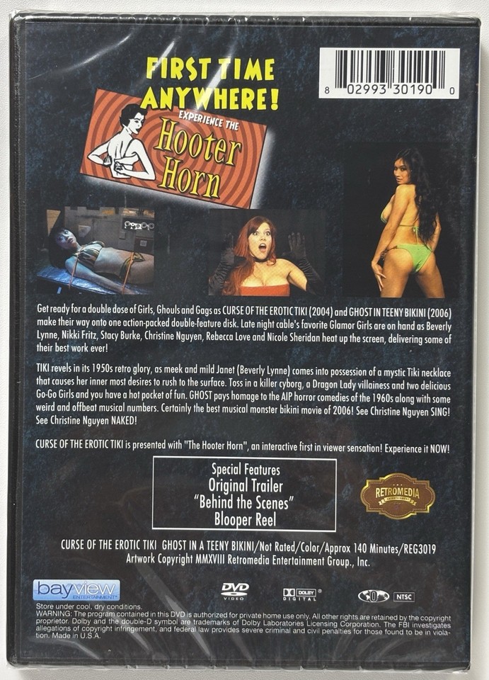 Curse of the Erotic Tiki/Ghost in Teeny Bikini DVD Retromedia Fred Olen Ray NEW | eBay