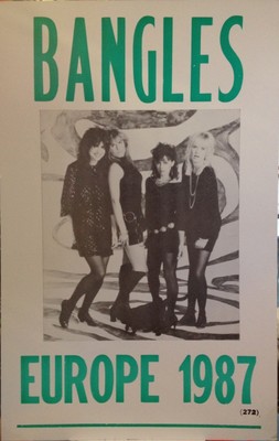The Bangles Concert Poster - Europe 1987 Tour - Susanna Hoffs | eBay