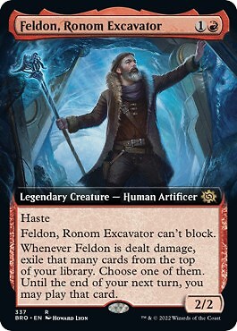 Feldon, Ronom Excavator (Extended Art) The Brothers' War Foil for sale ...