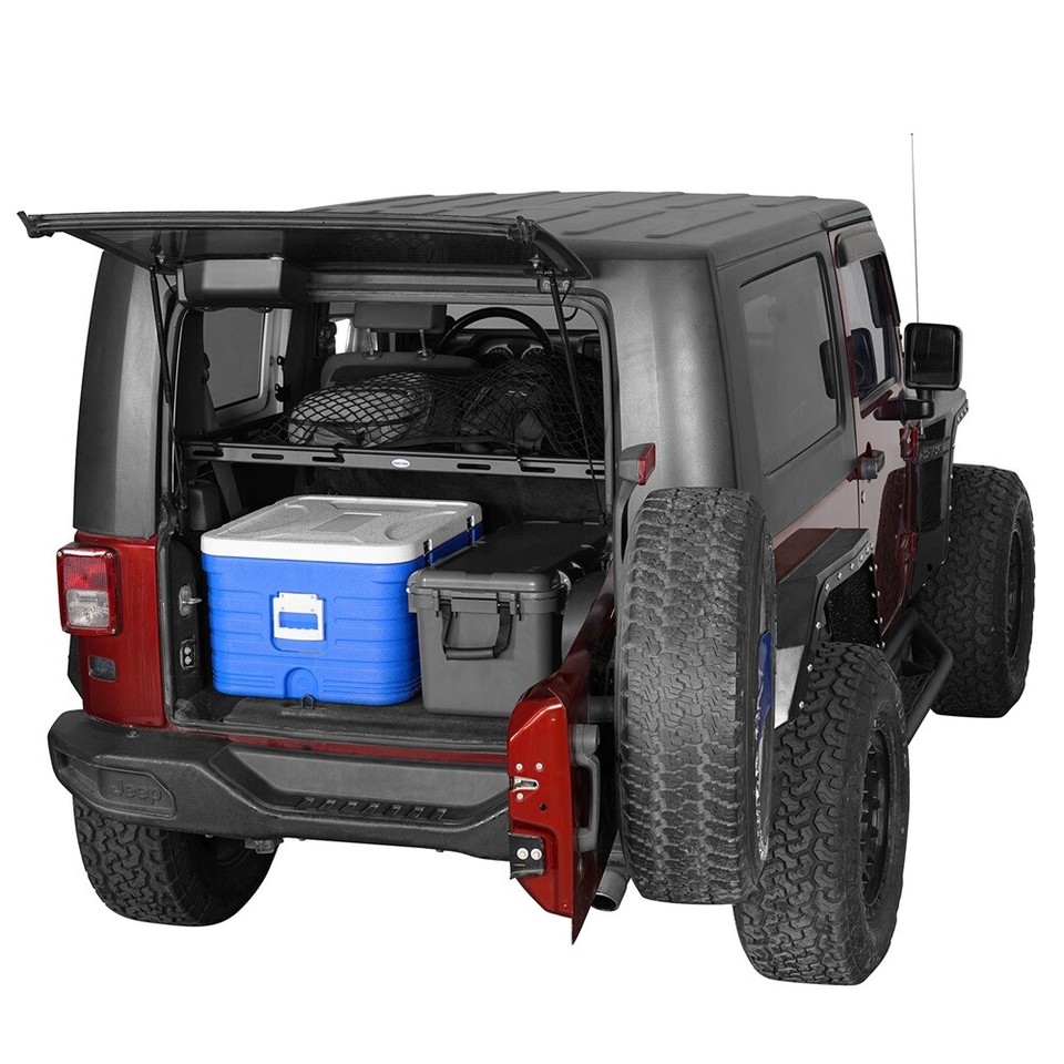 Interior Rear Cargo Basket Storage Rack for 2007-2018 Jeep Wrangler JK ...