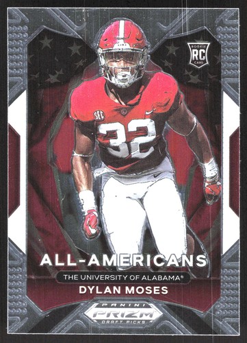 Dylan Moses 2021 Panini Prizm Draft Picks Collegiate All-Americans Card ...