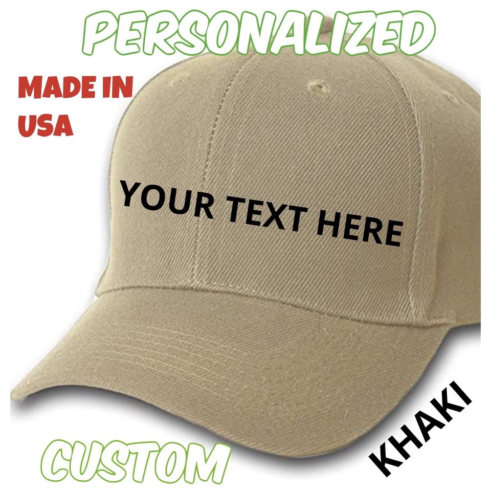 CUSTOM PERSONALIZED Multi Color EMBROIDERED Hats Design Your Own HAT ...