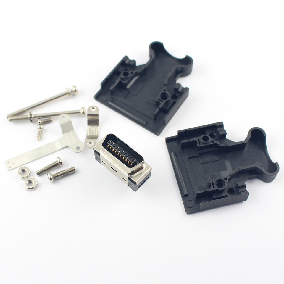 1Pcs SCSI 20 Pin 20P MDR Male CN Wire Mount Plug Drive Connector For ...