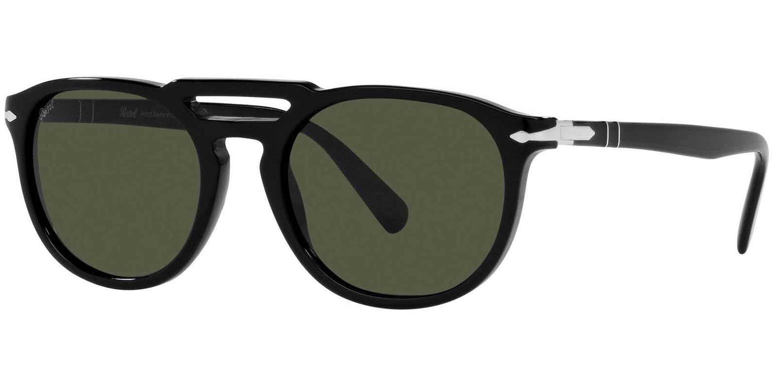 Persol Black Vintage-Style Soft Square Sunglasses - PO3279S-9531-52 ...