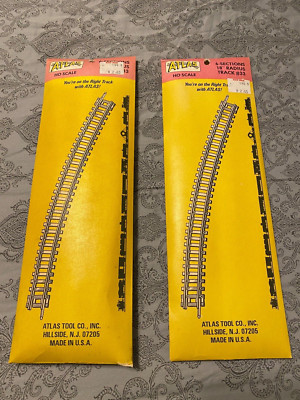 2 Atlas HO Track #33 6 Sections 18” Radius | eBay