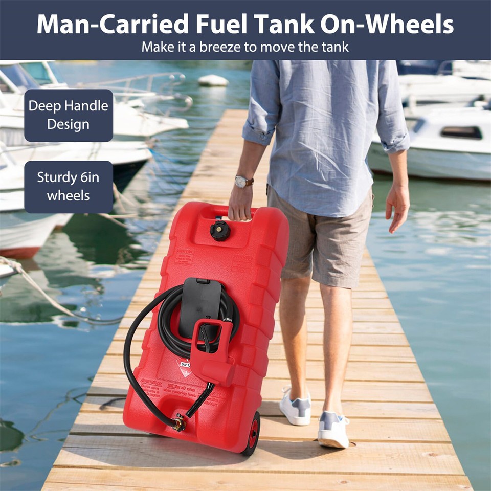 Flo N Go Flo N' Go Duramax 14 Gallon Portable Gas Fuel Tank Container ...